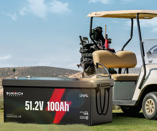 What’s the Difference Between 48v and 51.2v Golf Cart Batteries – Sunrich Energy