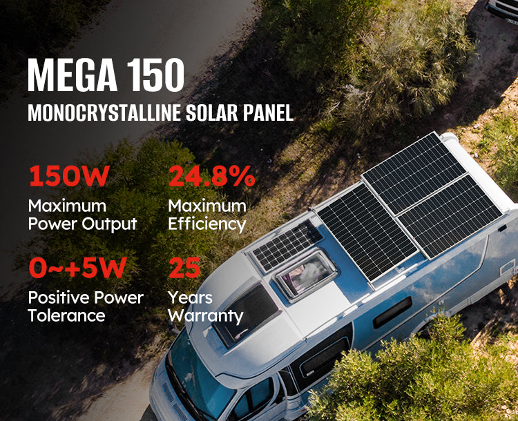 RICH SOLAR | 150 Watt 12V Solar Panel | 25-Year Output Warranty | UL C ...
