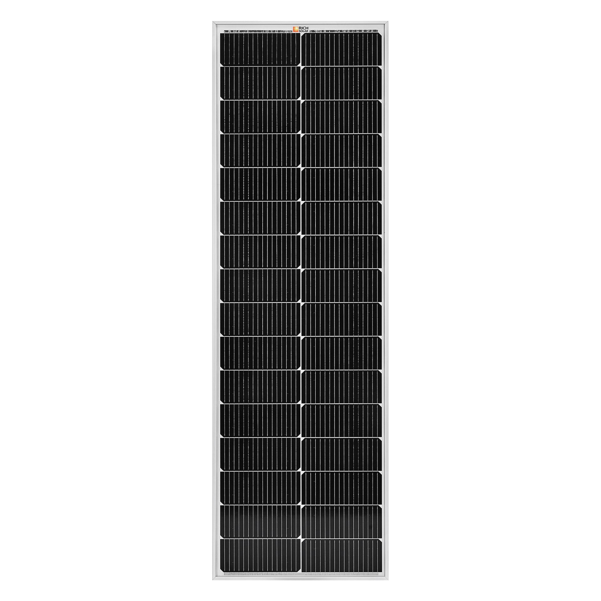 RICH SOLAR | 100 Watt 12V Compact Off-Grid Narrow Solar Panel for Camp ...