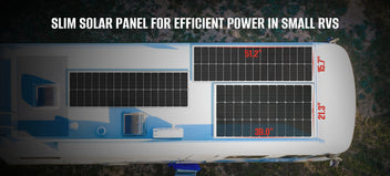 RICH SOLAR | 100 Watt 12V Compact Off-Grid Narrow Solar Panel for Camp ...