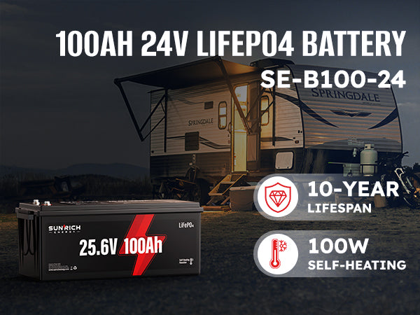25.6V 100Ah Group 4D Lithium Iron Phosphate Battery | SUNRICH ENERGY ...